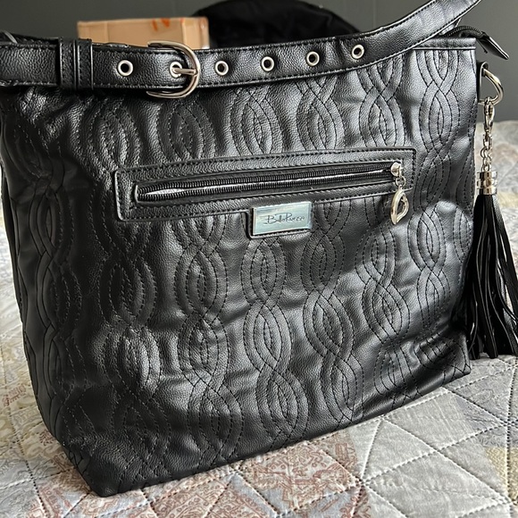 Bella Russo | Bags | Bella Russo Black Faux Leather Shoulder Purse ...